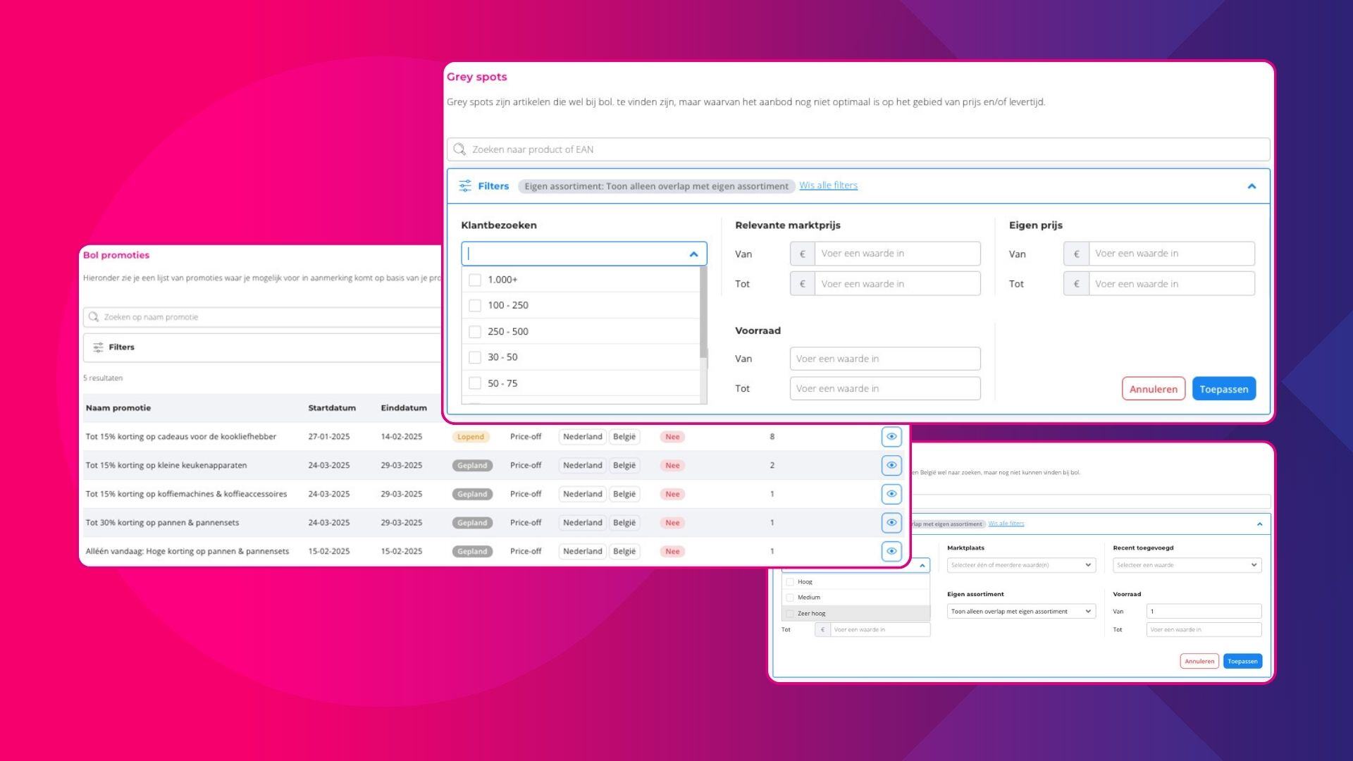 Verkoopkansen op bol identificeren